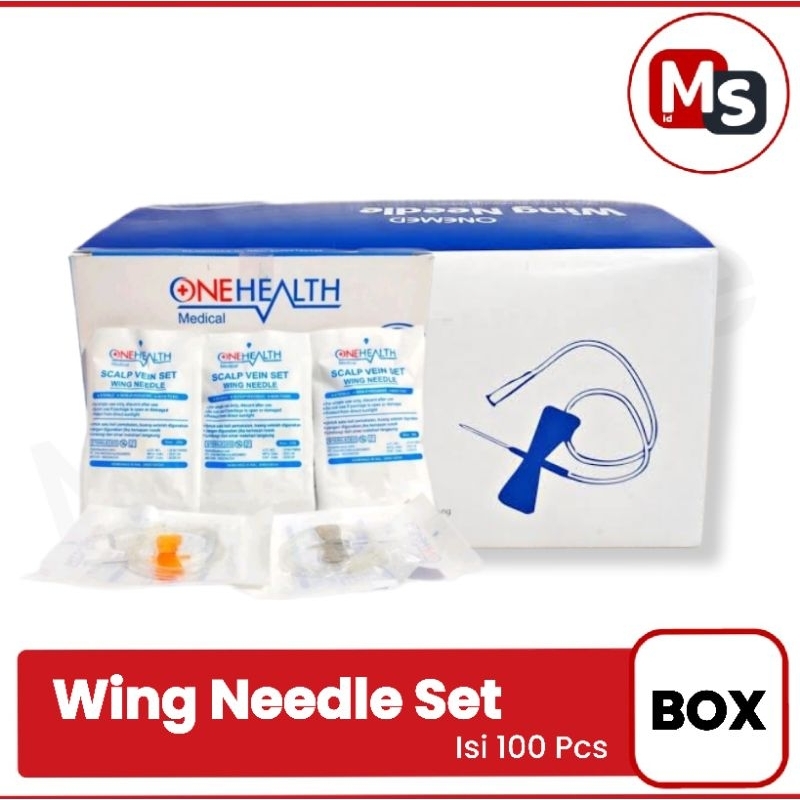 Jual Wing Needle Set / Scalp Vein / Wing Infusion Isi 100 Pcs / Box ...