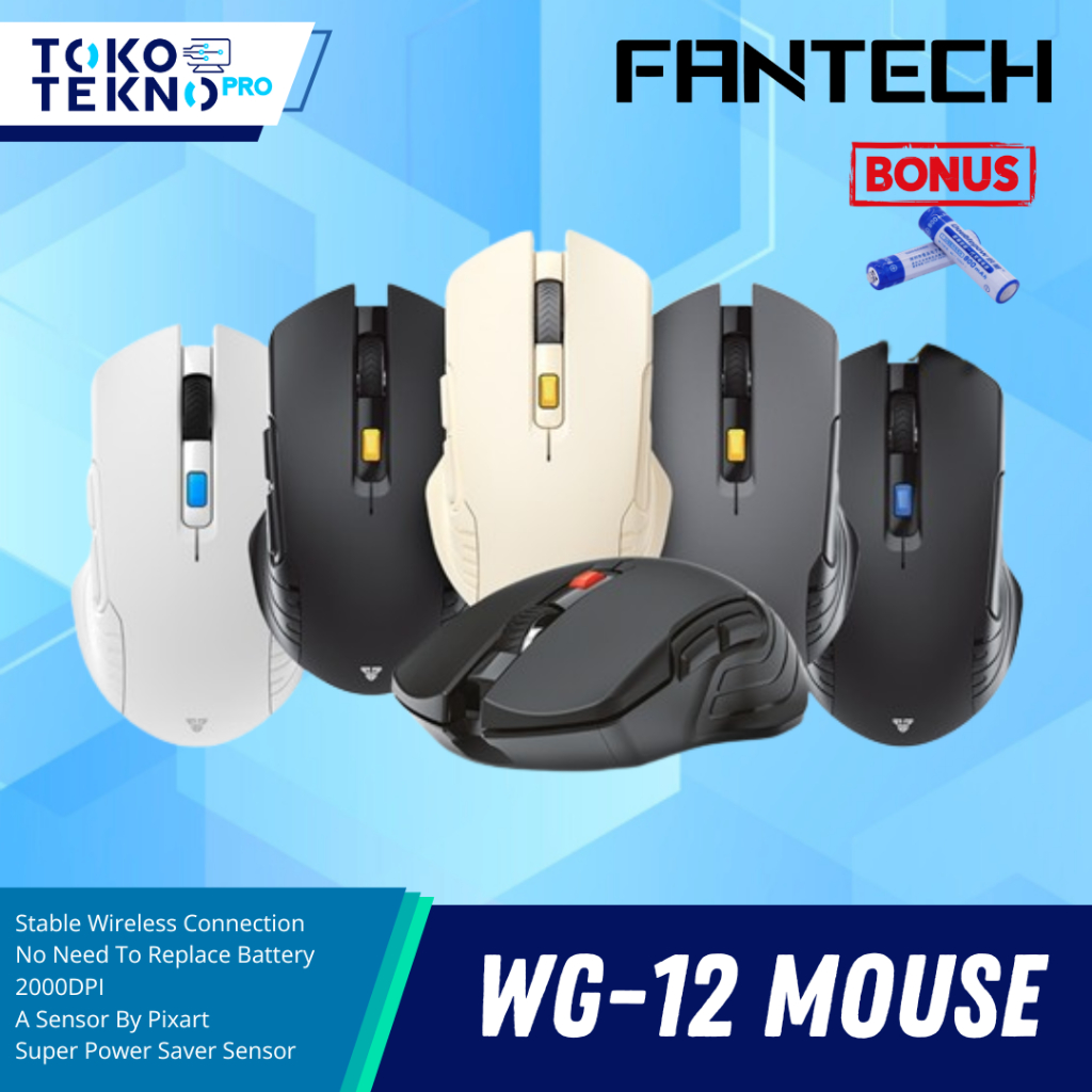 Jual Fantech WG12 / WG12R / WG12RS Raigor Gen III Mouse Wireless Gaming | Shopee Indonesia