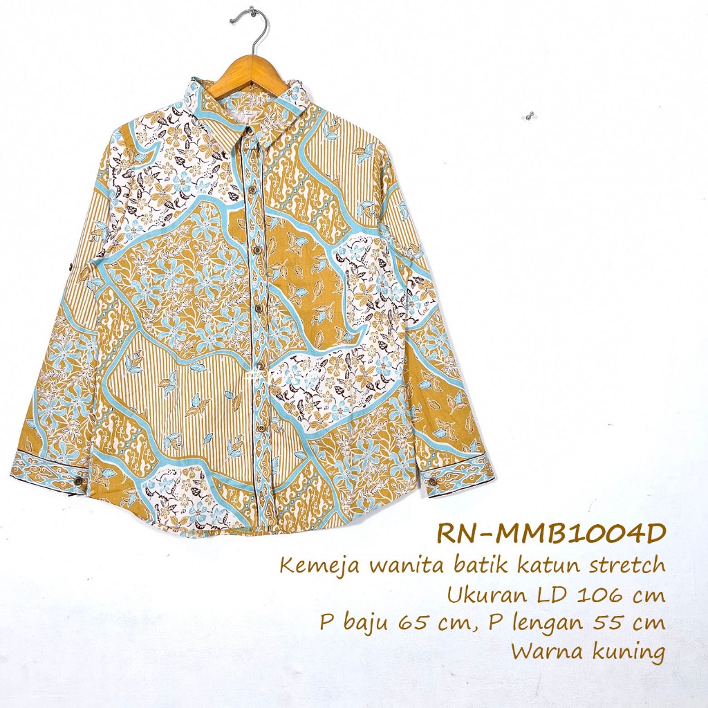 Jual Kemeja batik wanita katun stretch modis lucu keren part I | Shopee ...