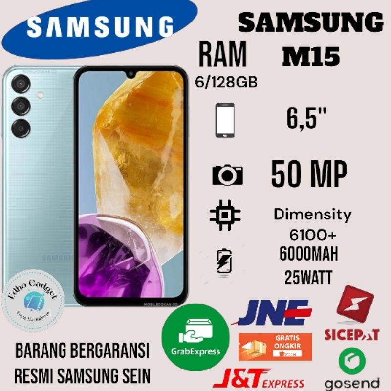 Jual Samsung M15 ram 6/ 128gb 5G bergaransi resmi samsung sein ...
