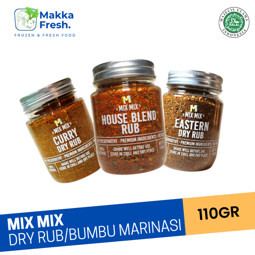 Jual mixmix dry rub bumbu marinasi serbaguna 110 gram | Shopee Indonesia