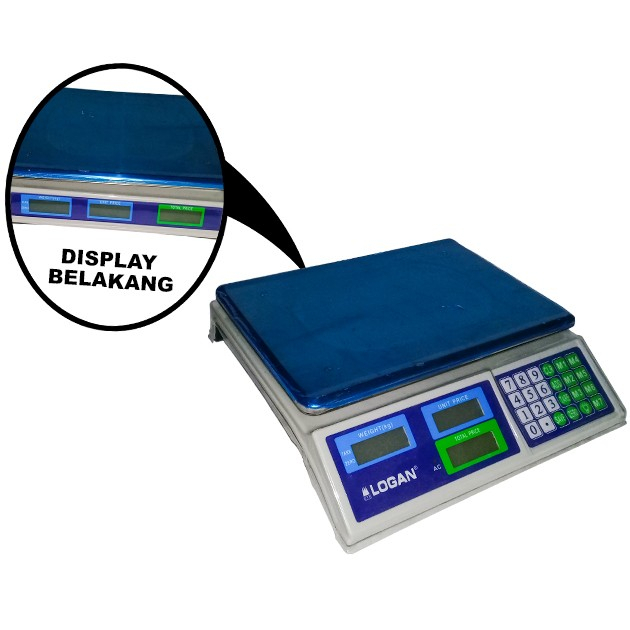 Jual TIMBANGAN DUDUK DIGITAL 40KG LOGAN TIMBANGAN BUAH DIGITAL 40 KG ...