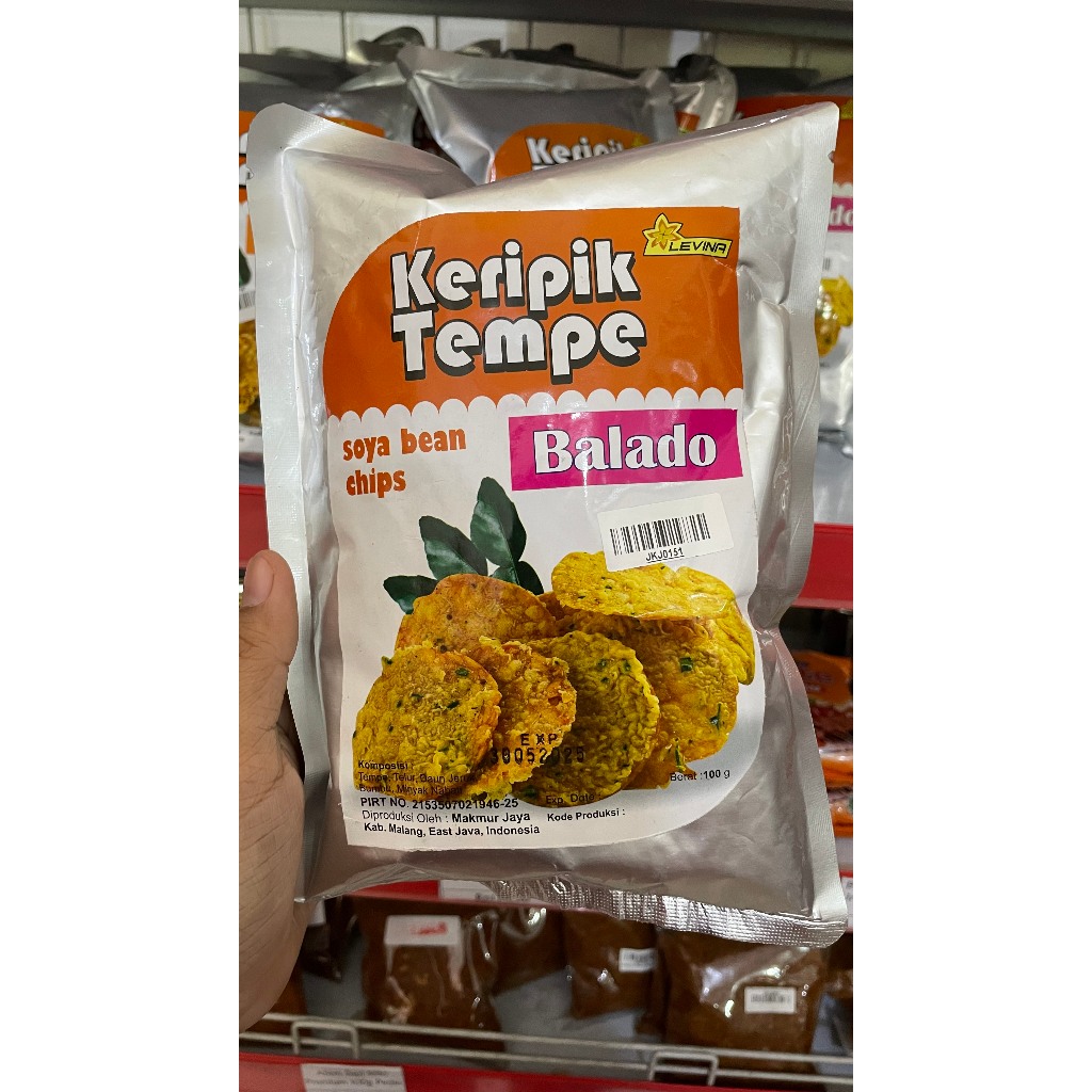 Jual Keripik Tempe Levina 100g | Keripik Tempe Malang | Keripik Renyah ...