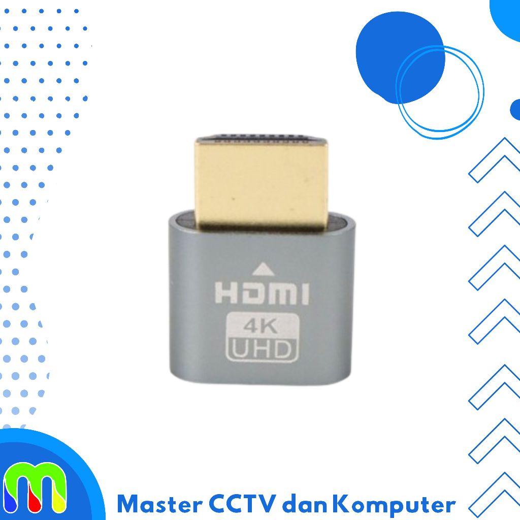 Jual Plug HDMI Virtual Dummy Port Adapter Mining 1.4 DDC EDID 4K UHD ...