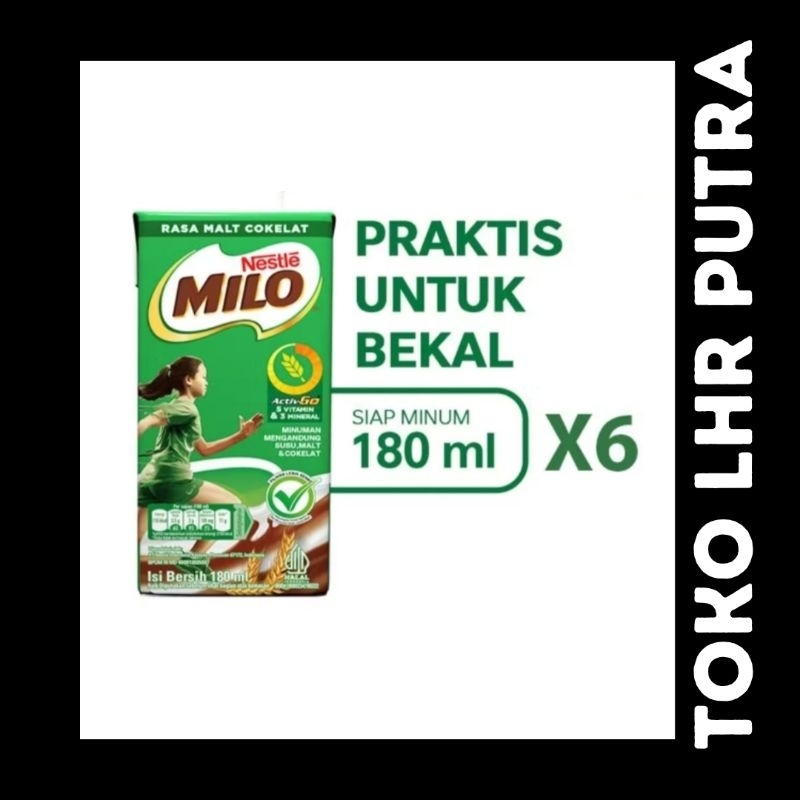 Jual Susu UHT Milo Active Go kemasan Kotak - Netto 180 ml | Shopee Indonesia