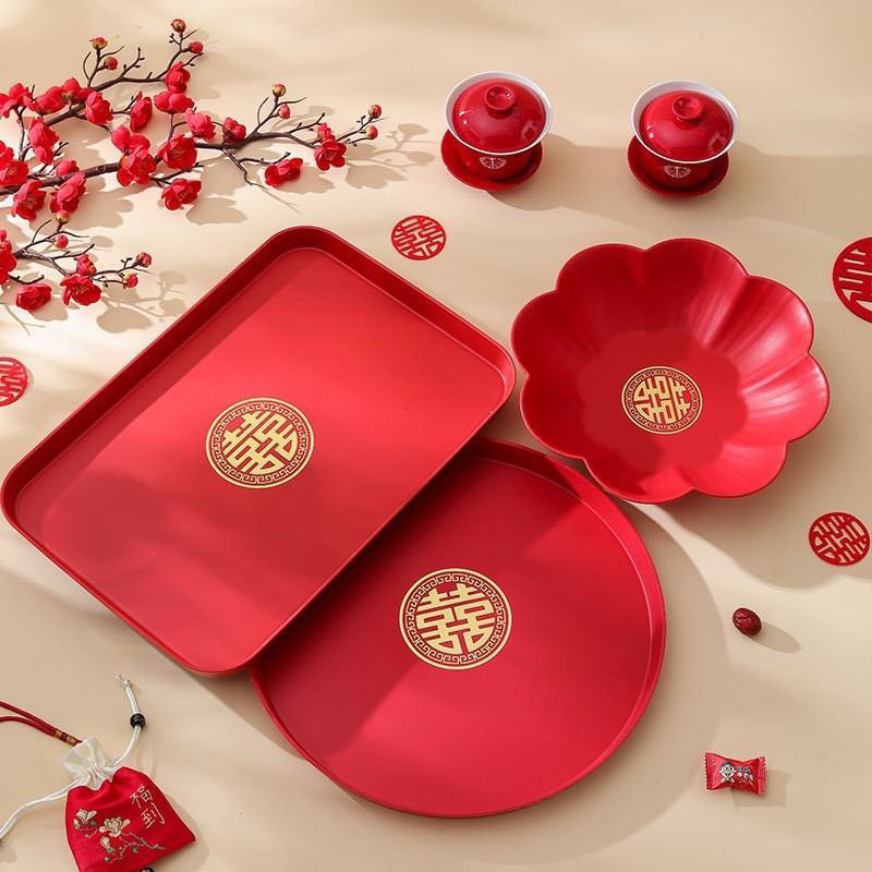 Jual Joyful Nampan Tray Sangjit Phangteh Teapai Ceremony Chinese ...