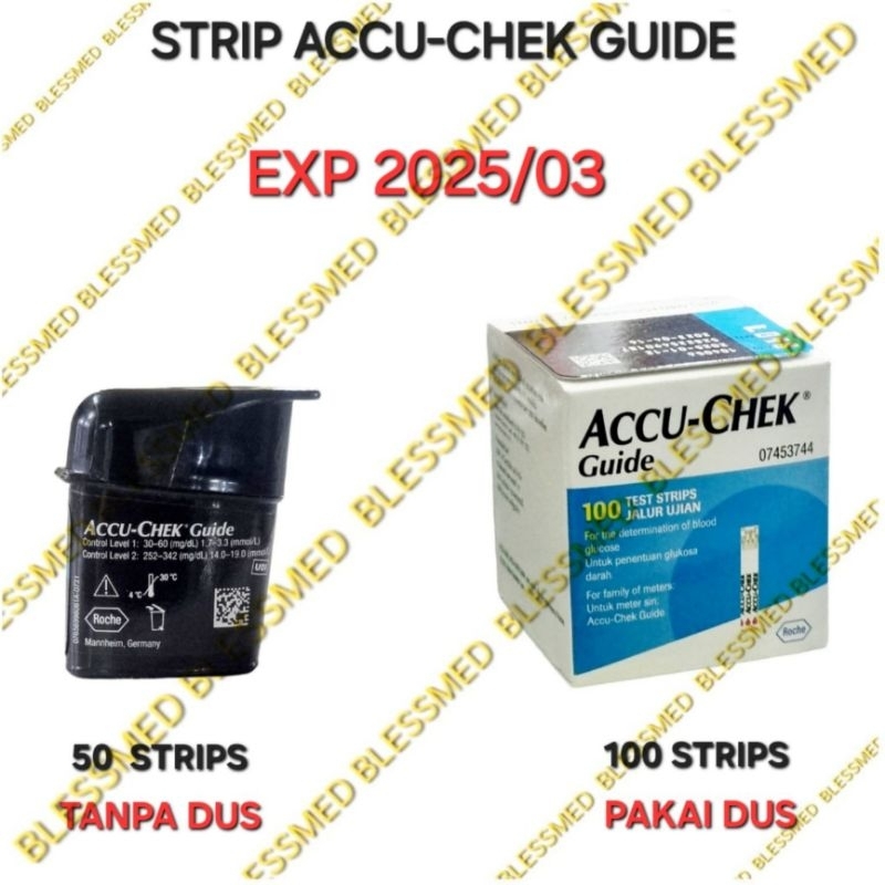 Jual Strip Accu Chek Guide 50 Test Strip/AccuCheck Guide Test Strip ...