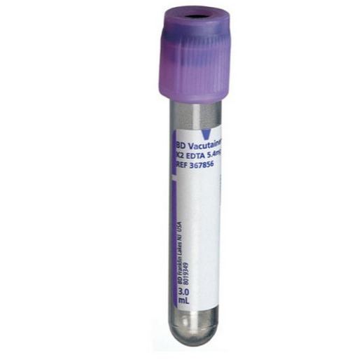 Jual BD Vacutainer K2 EDTA 3 ml, Tabung Darah PLBL LAV 5.4mg, BD 367856 ...