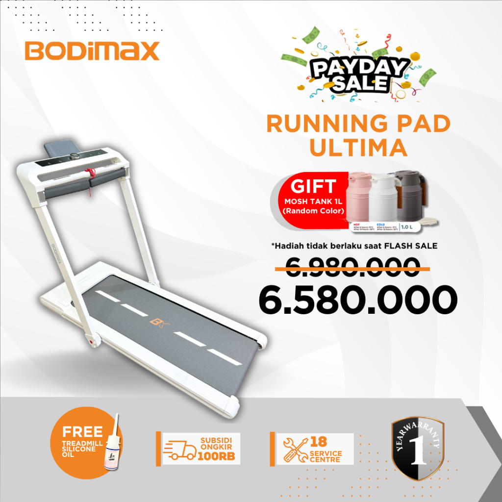 Jual BODIMAX RUNNING PAD ULTIMA - Treadmill Digital Bodimax | Shopee ...