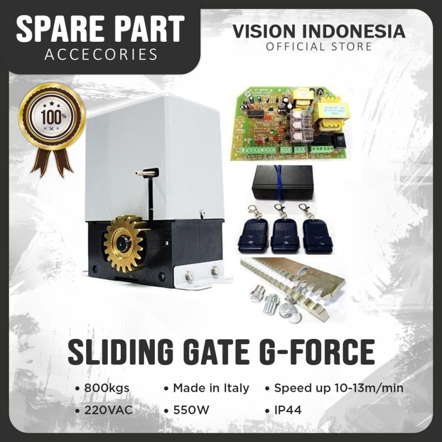 Jual PREMIUM QUALITY AUTOMATIC SLIDING GATE G-FORCE 800kgs | Shopee ...
