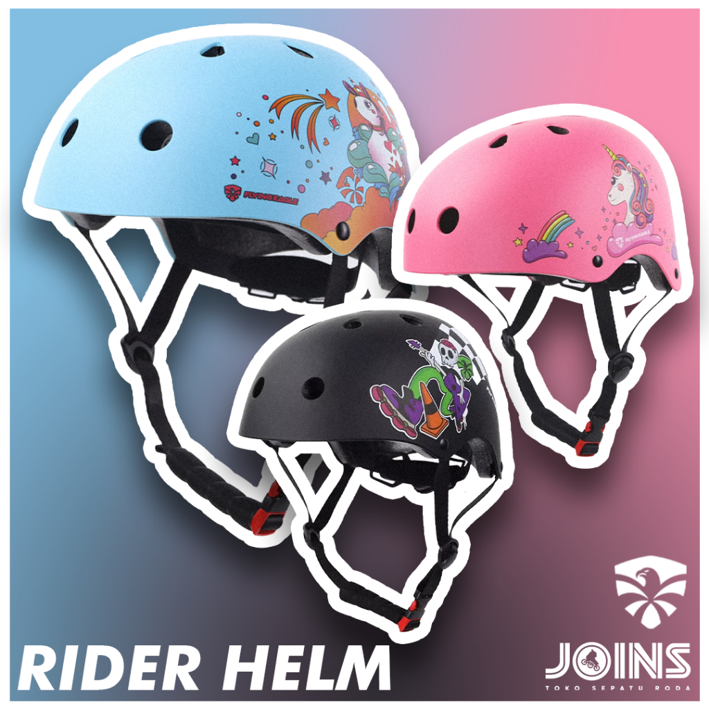 Jual Helm Sepatu Roda Inline Skate Flying Eagle RIDER Helmets for kids ...
