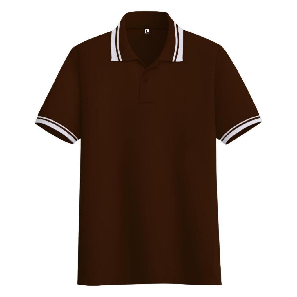 Jual Noveli wear - Kaos polo shirt polos Coklat Tua kerah stripe lengan ... Jual Noveli wear - Kaos polo shirt polos Coklat Tua kerah stripe lengan ...