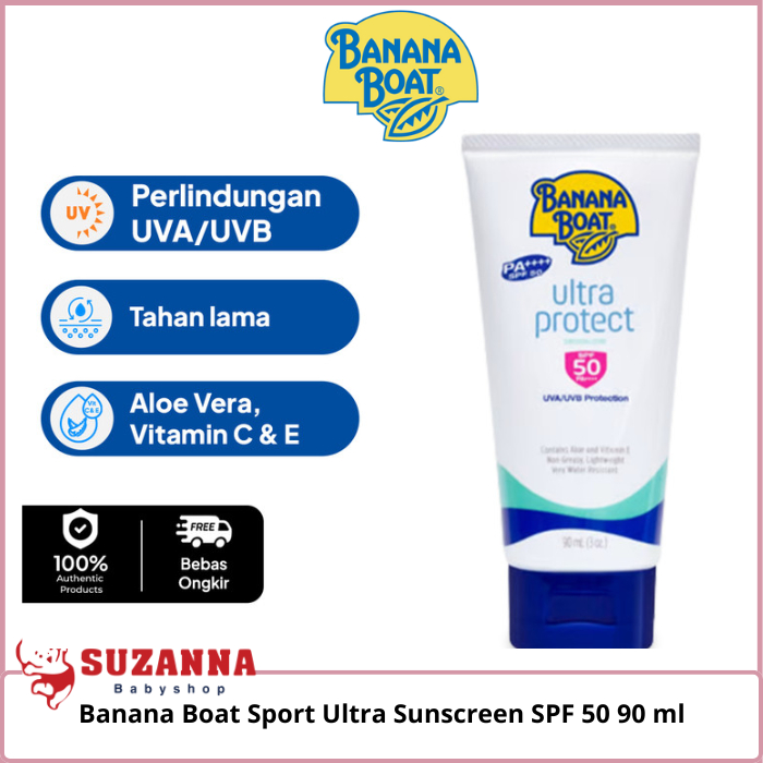 Jual Banana Boat Ultra Protect Sunscreen SPF 50 90 ml | Shopee Indonesia