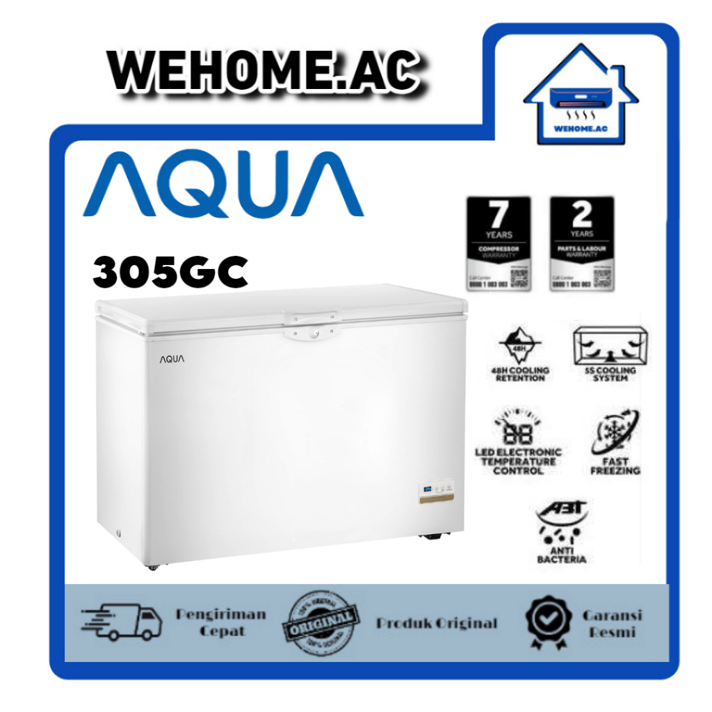 Jual Chest Freezer Aqua AQF320EC Freezer Box Lemari Pembeku Aqua 300 ...