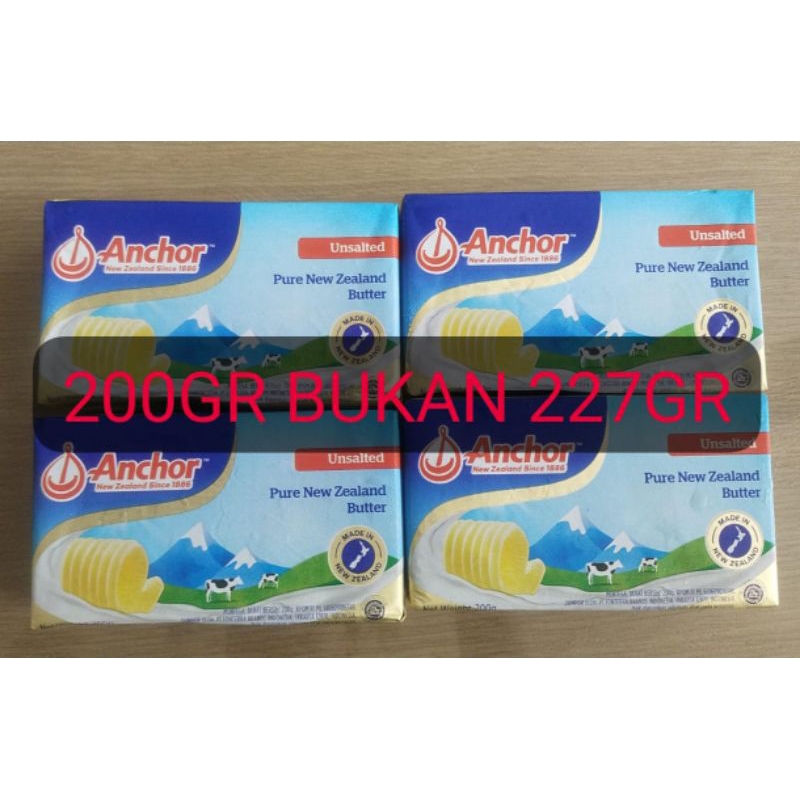 Jual Anchor Butter UNSALTED 200gr MPASI | Shopee Indonesia