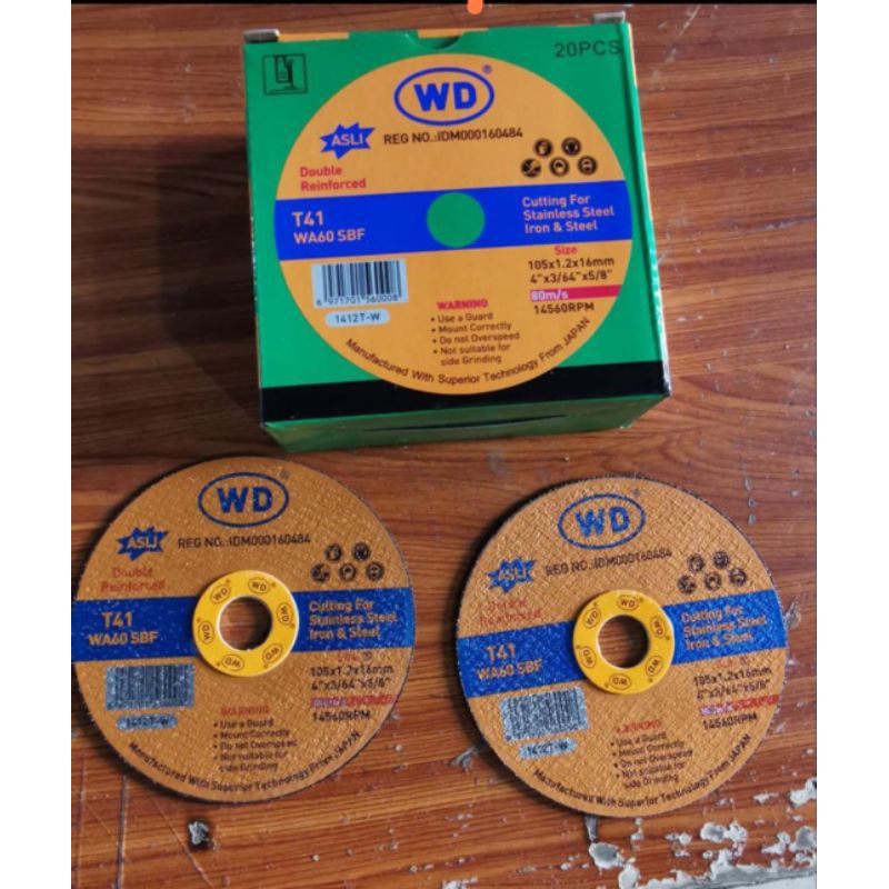 Jual WD Resibon Potong 4" x 1,6mm (1 Kotak isi 20pc) | Shopee Indonesia