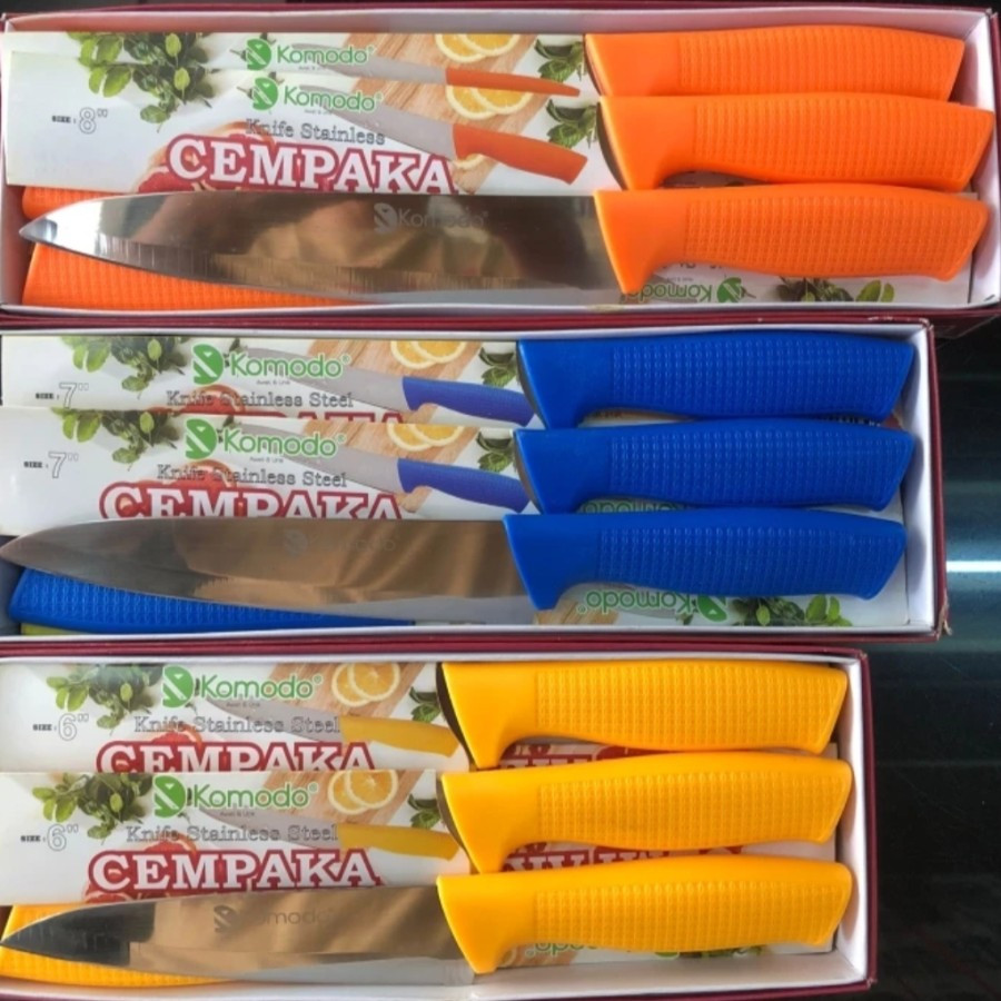 Jual Pisau CEMPAKA Stainless Steel Merek Komodo | Shopee Indonesia
