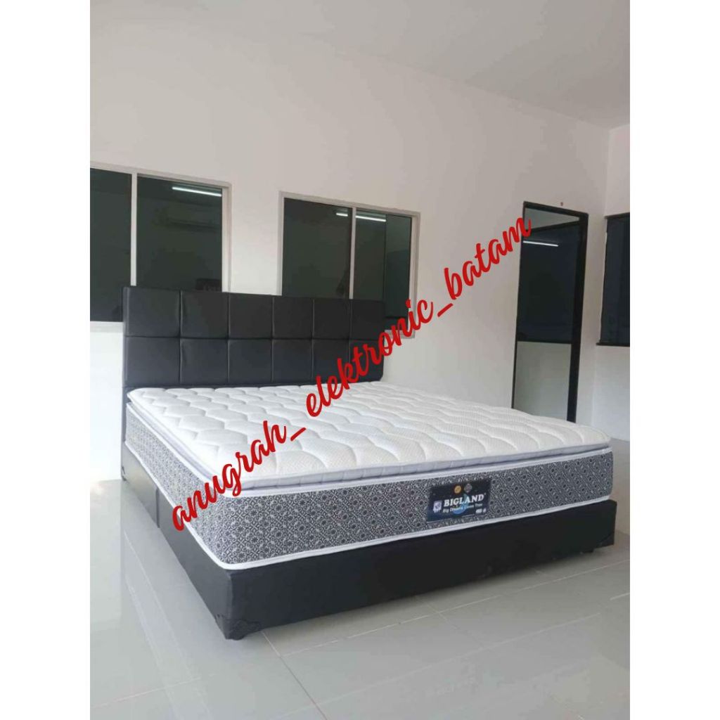 Jual Kasur Spring Bed Bigland Rebound Pillow Top Matras Springbed Queen ...