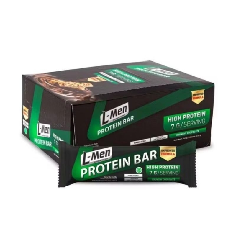 Jual L-Men PROTEIN BAR CRUNCHY 22gr | Shopee Indonesia