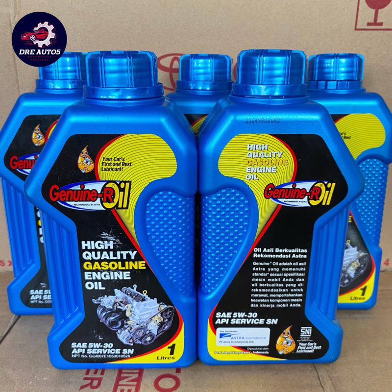 Jual Oli Mesin Astra Genuine R Oil SAE 5W 30 API Service SN Original ...