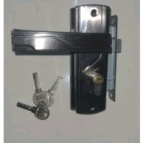Jual Handle Kunci Pintu Rumah Kecil Set + Body Kunci 15 cm | Shopee ...