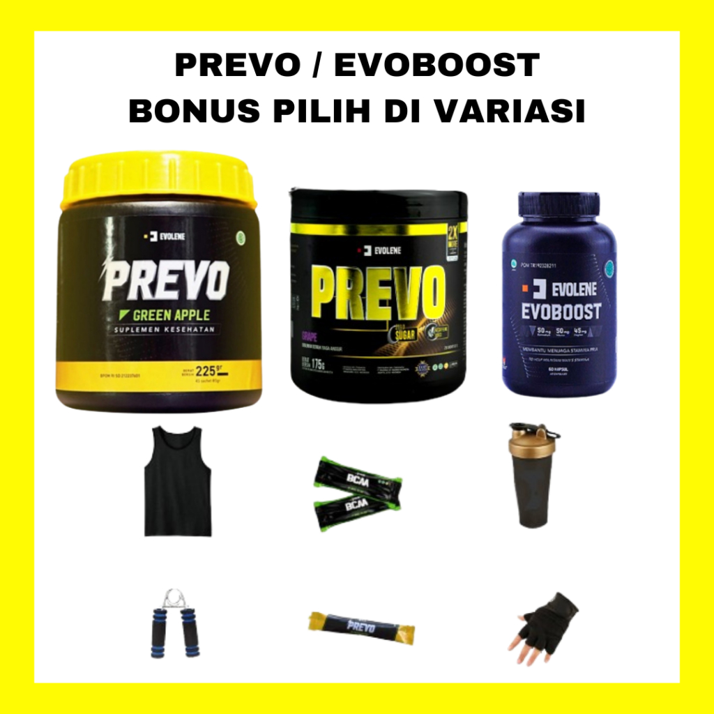 Jual Prevo / EvoBoost Pre Workout Testo Booster Evolene 1 Box 45 ...