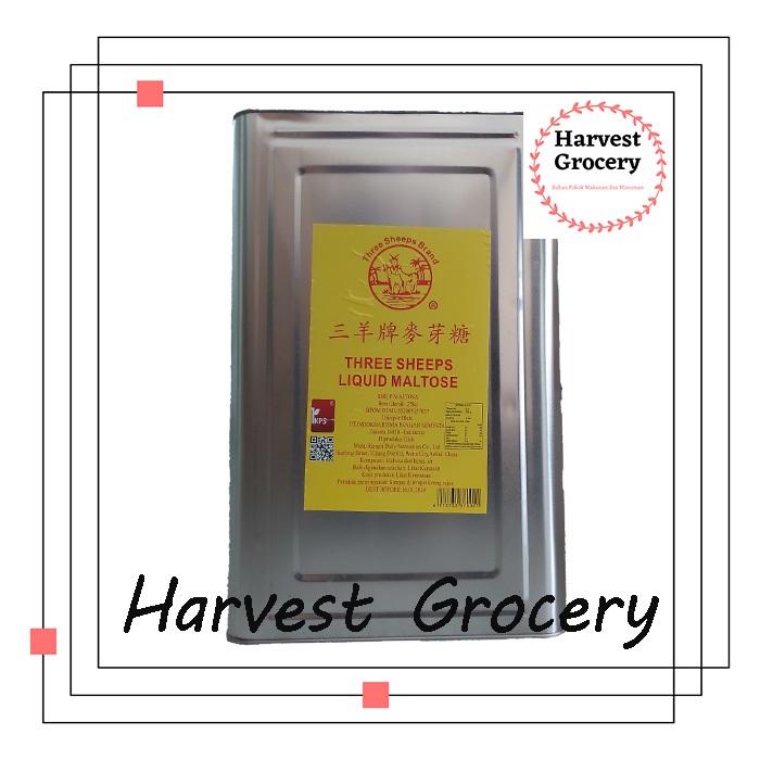 Jual Liquid Maltose Three Sheeps 25KG (ONLY KURIR INSTANT / SAMEDAY ...