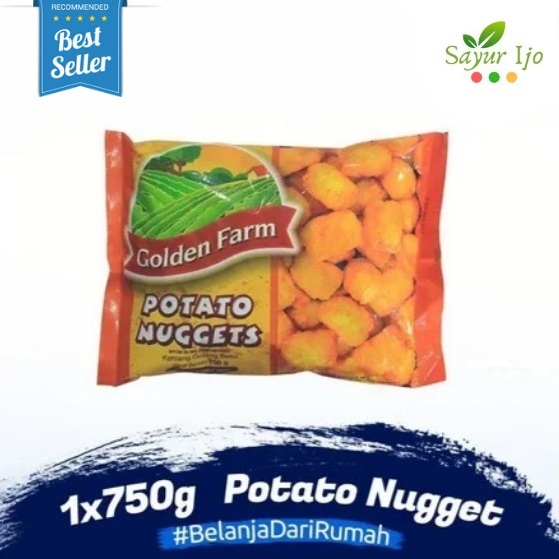 Jual Golden Farm Potato Nugget 750 Gram / Pack Fresh Frozen Kentang ...