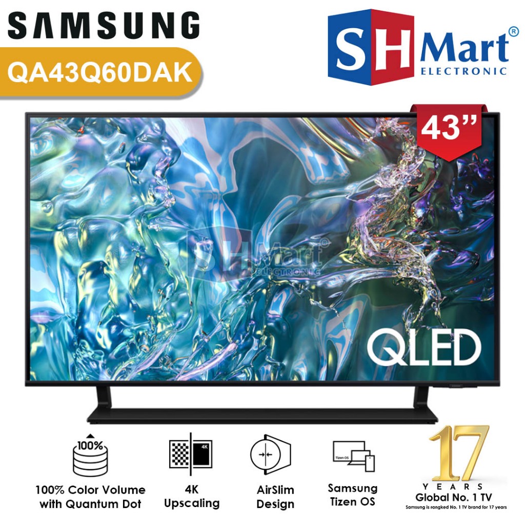 Jual SMART TV SAMSUNG 43 INCH QLED TV 43Q60D 4K UHD QA43Q60DAKXXD NEW ...
