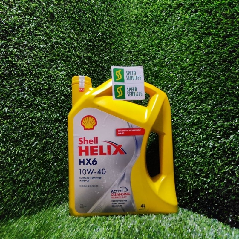 Jual SHELL HELIX HX6 10W40 API SN 4 LITER | Shopee Indonesia