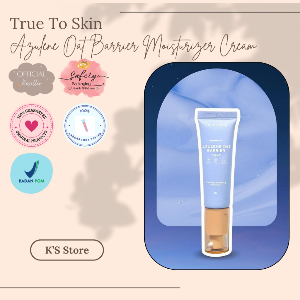 Jual True To Skin Azulene Oat Barrier Moisturizer Cream Skin Barrier ...