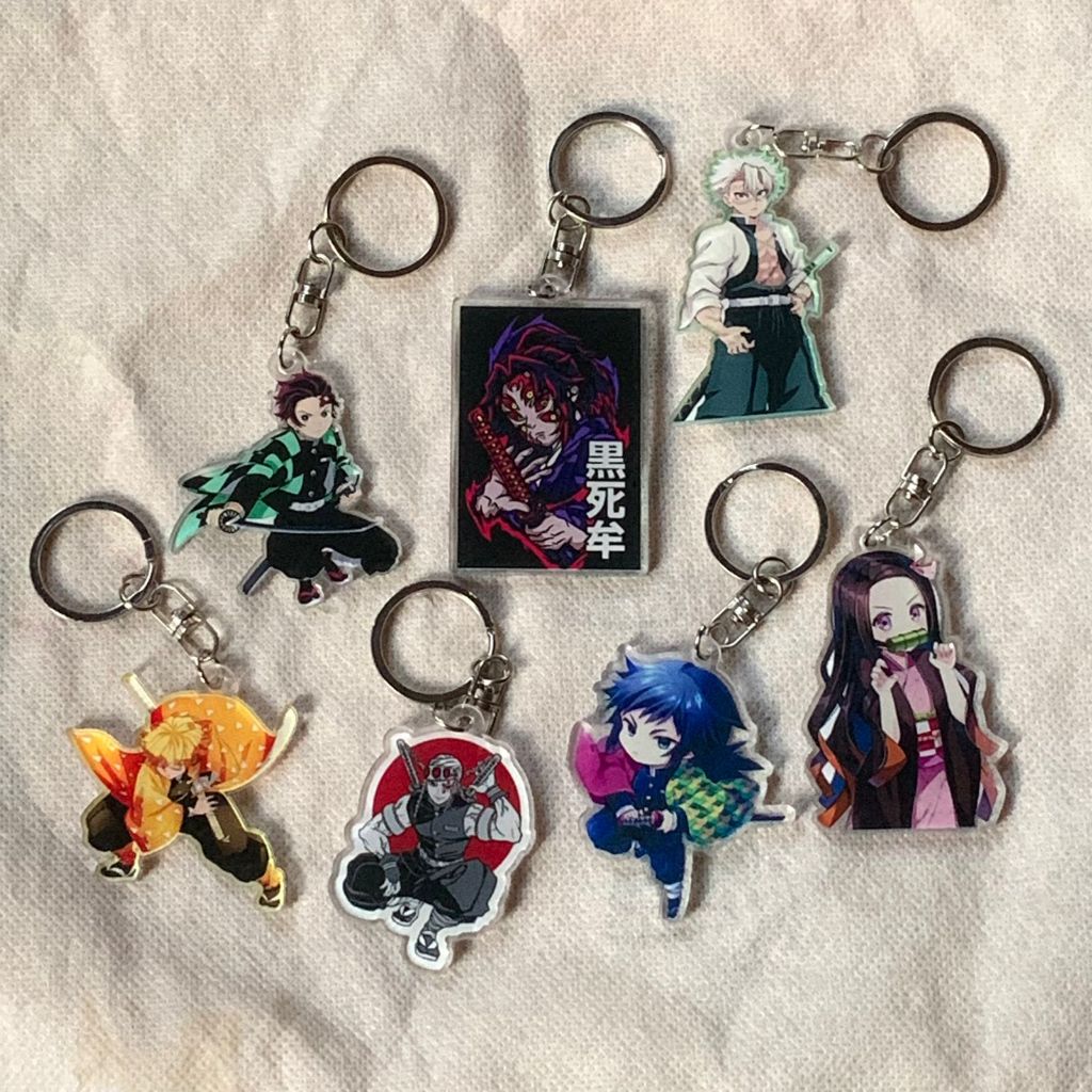 Jual GANTUNGAN KUNCI ANIME DEMON SLAYER/GANCI AKRILIK/ACYRILIC KEYCHAIN ...