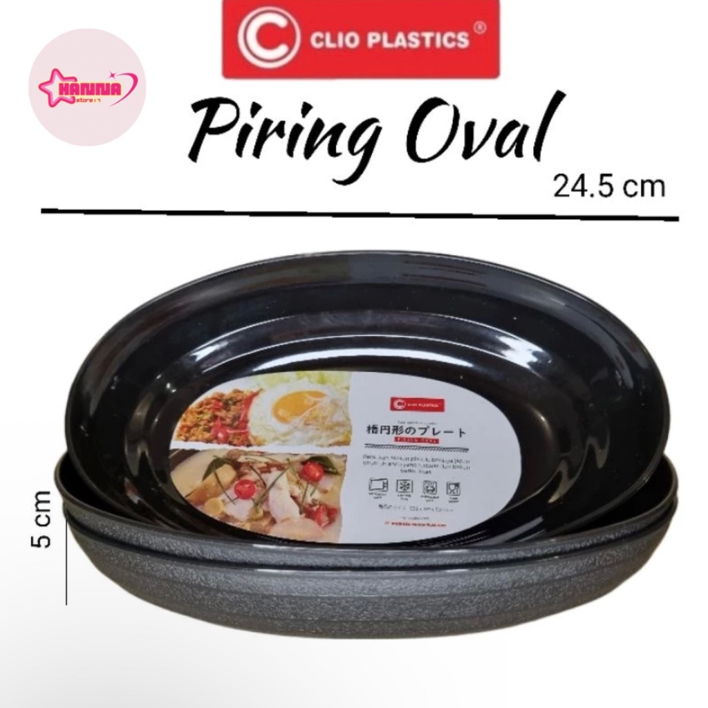 Jual piring oval ramen clio hitam/piring oval clio/mangkok oval hitam ...