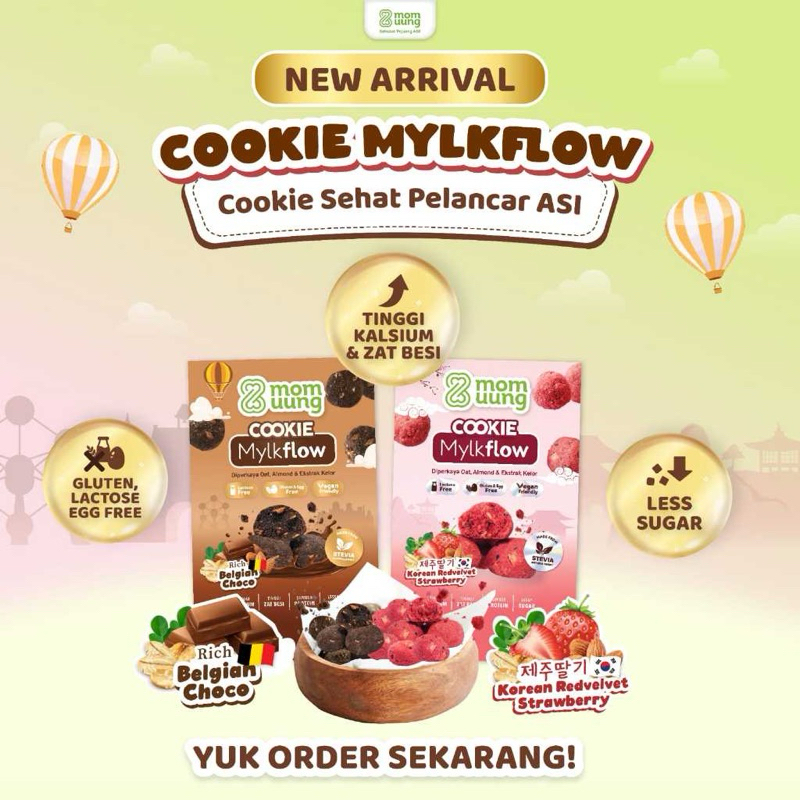 Jual MOM UUNG - Cookie Mylkflow 150gr / Cookies Booster Asi / Kukus ...
