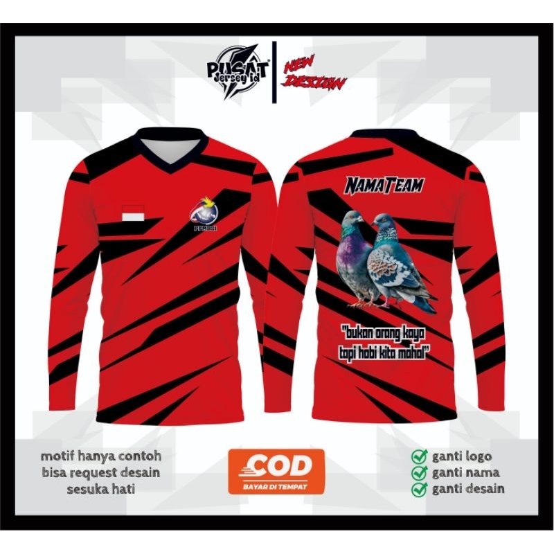 Jual JERSEY MERPATI CUSTOM GRATIS DESAIN | Shopee Indonesia