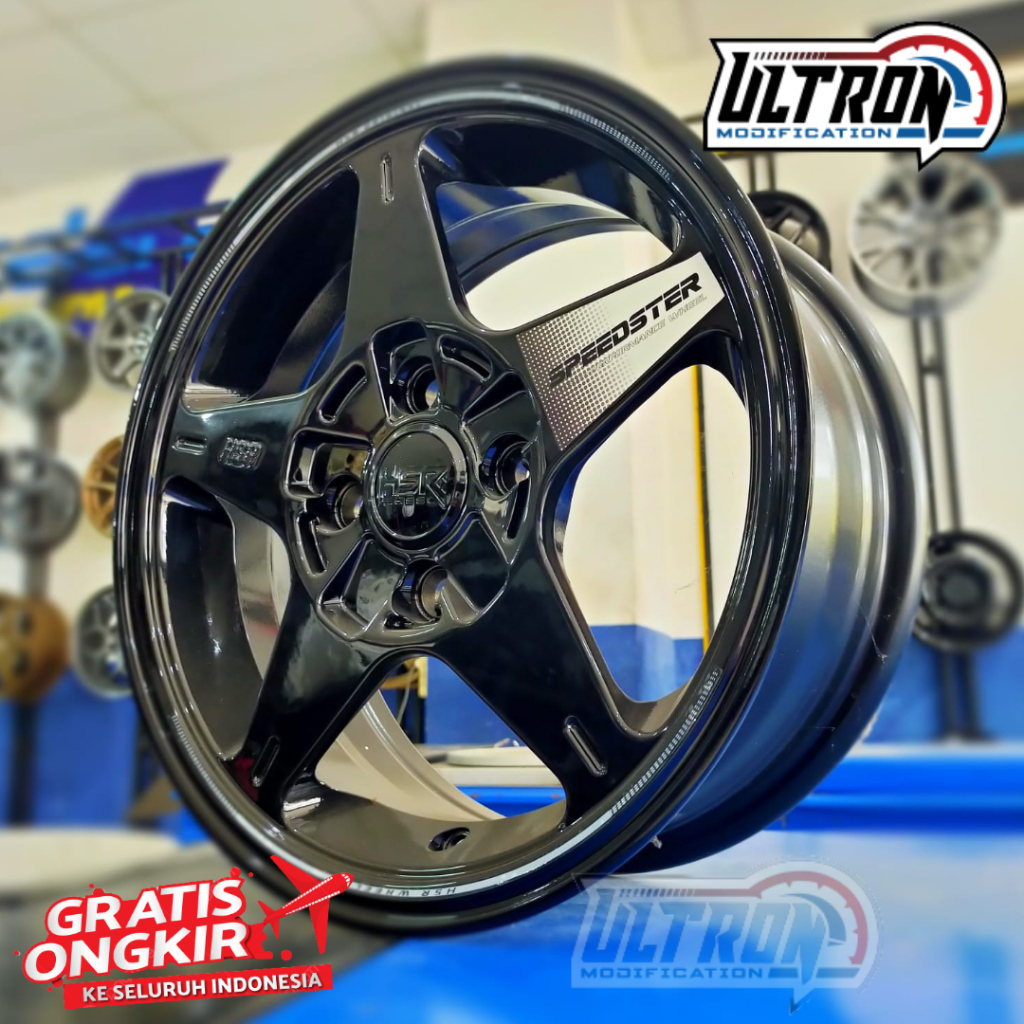 Jual Velg Mobil Model Bintang Ring 14 HSR Speedster Lebar 6 Rata Lubang ...