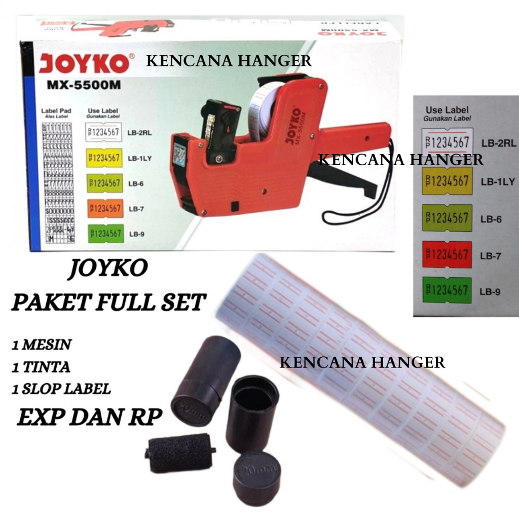 Jual Label Harga Joyko MX 5500 M / alat label harga 1 baris / price labeller ( paket full set ...