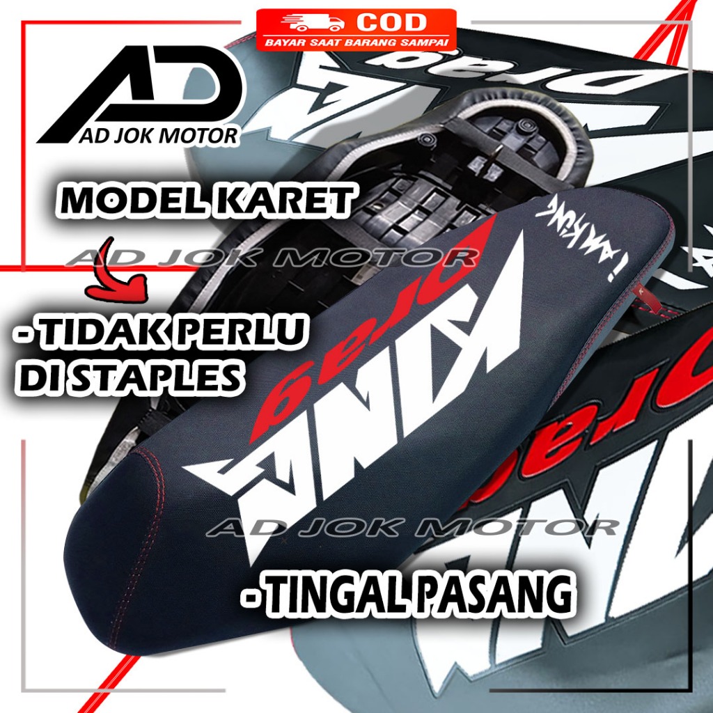 Jual KULIT JOK MOTOR KING DRAG MALAYSIA TEXT BESAR-kingdrag-beat-vario ...