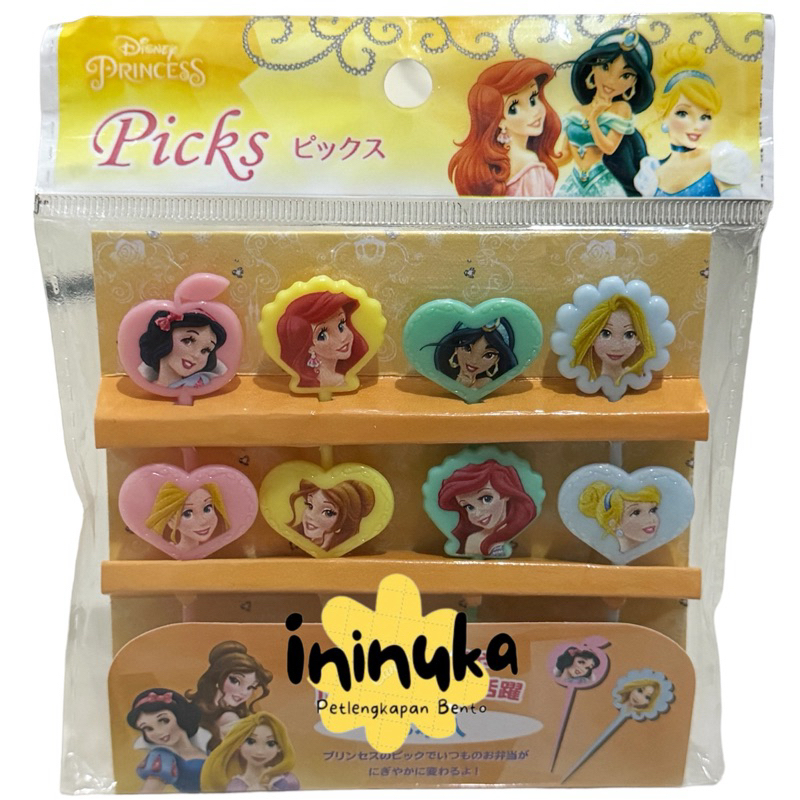 Jual [Daiso] Tusukan Bento Food Pick Disney Princess Hiasan Bento ...