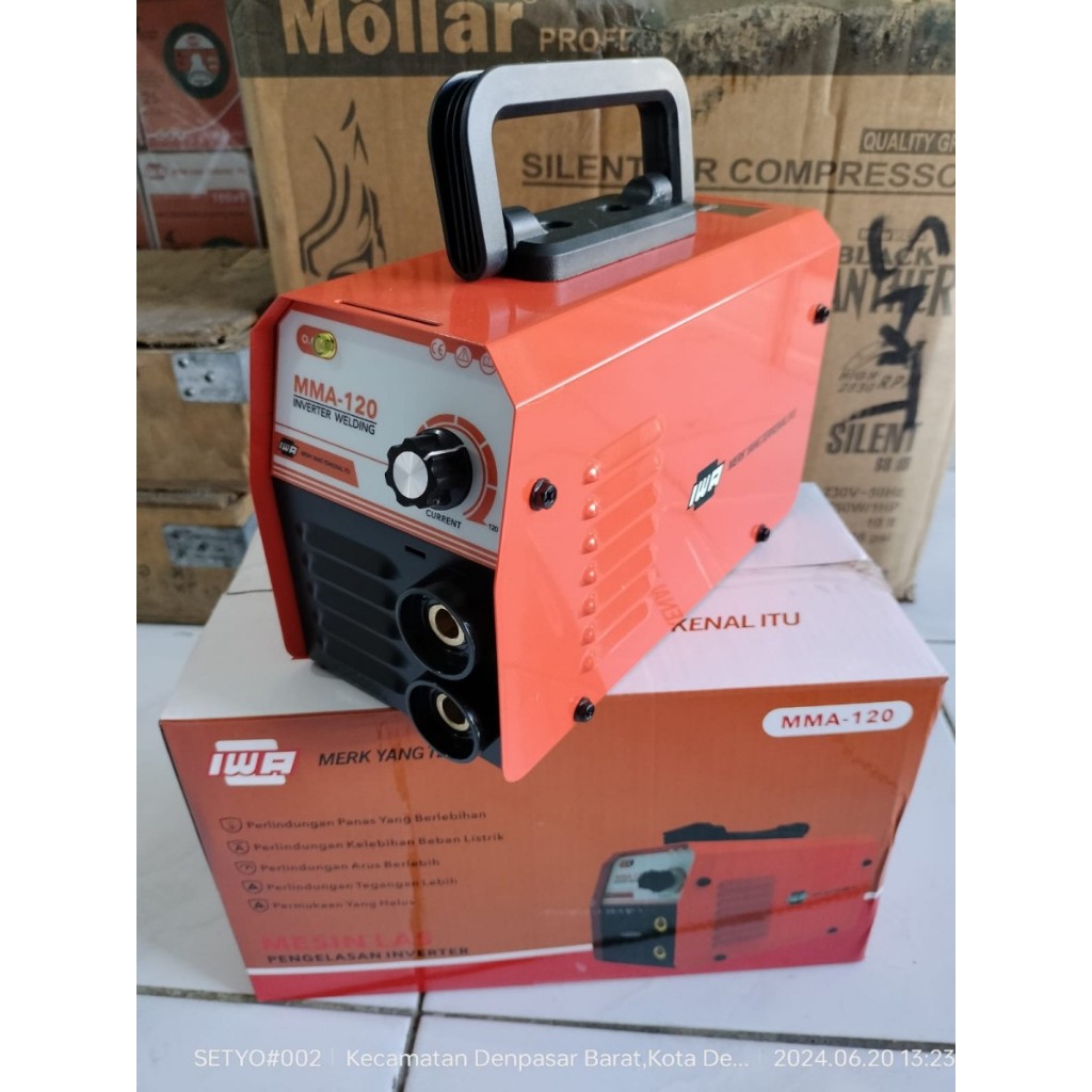 Jual NEW PROMO!! MESIN LAS 450WATT WELDING MACHINE IWA TRAVO LAS LISTRIK LENGKAP SIAP PAKAI ...