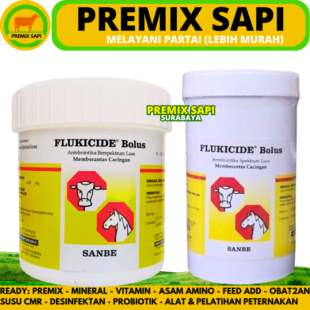 Jual FLUKICIDE 12 BOLUS FLUKICIDE 42 BOLUS SANBE - Obat Cacing Sapi ...