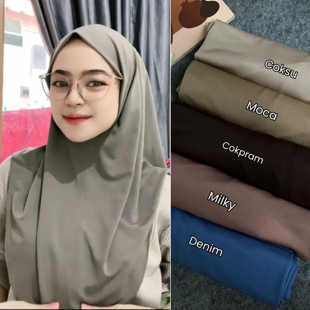 Jual HIJAB INSTAN BERGO MALAY SOFT PED SIZE M JERSEY TEBAL ADEM PREMIUM TERBARU / DAILY HIJAB ...