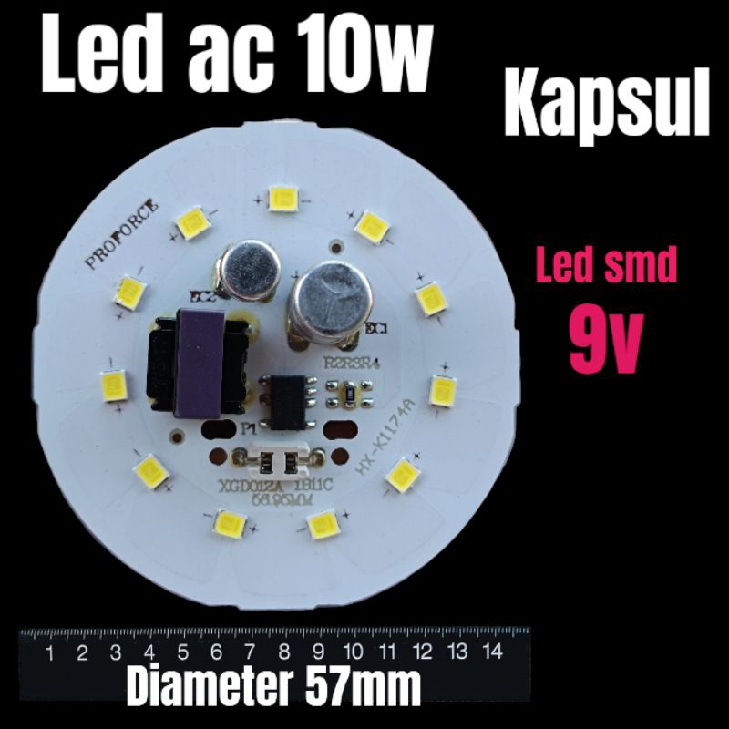 Jual led AC 10W kapsul led 9v | Shopee Indonesia