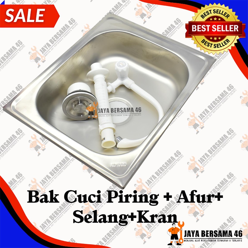 Jual INSTANT/SAMEDAY - NAGOYA Bak Cuci Piring Stainless 50x40 cm / Bak ...