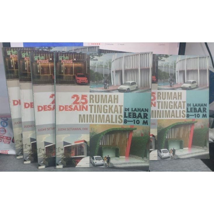 Jual Buku 25 DESAIN RUMAH TINGKAT MINIMALIS DI LAHAN LEBAR 8 - 10 METER - BANGUN RUMAH | Shopee ...