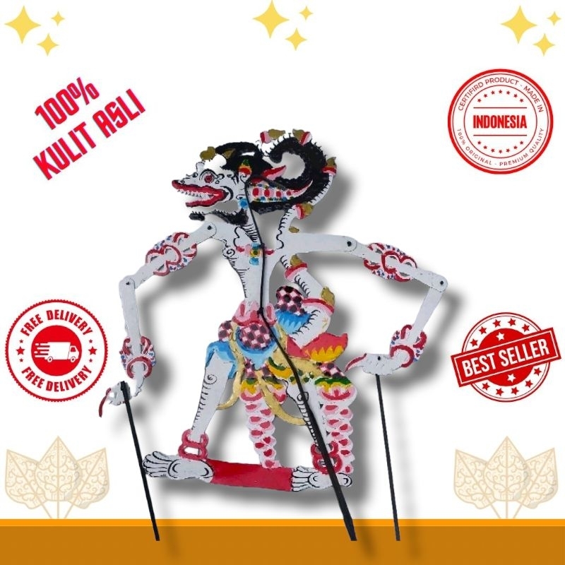 Jual Miniatur Wayang Kulit Asli 30cm Anoman Hanoman Bahan Kulit Sapi ...