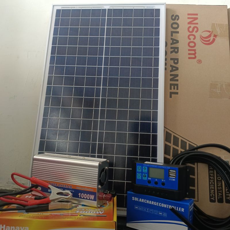 Jual Solar Panel Satu Set 30 Wp Inventer 1000 Watt Solar Controler dan ...