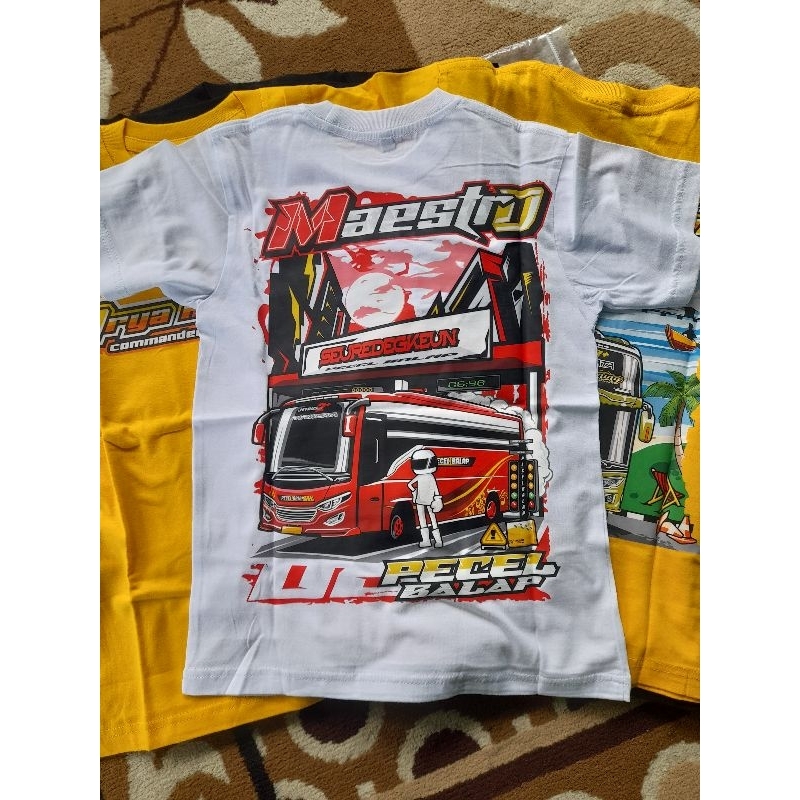 Jual KAOS BIS TELOLET PECEL BALAP (gratis stiker) UKURAN ANAK (xl) umur ...