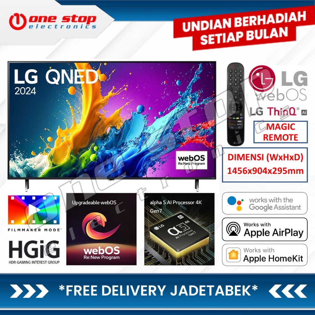 Jual LG 65QNED80 / 65QNED80TSA 4K UHD QNED Smart TV 65 Inch | Shopee ...