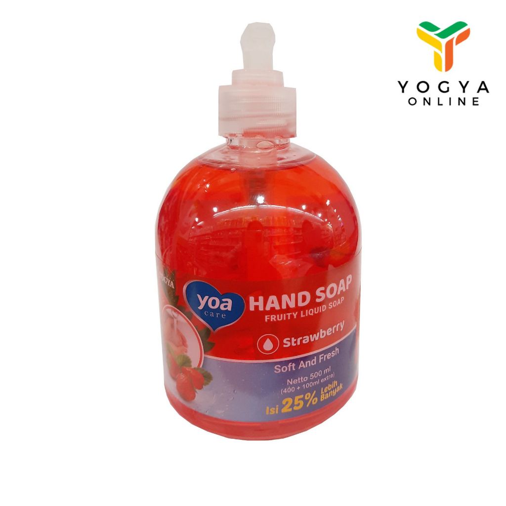 Jual Yoa Hand Soap Strawberry Botol 500 Ml | Shopee Indonesia